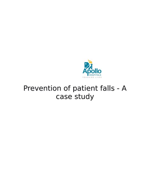 Risk for fall Nursing Care Plan | PDF | First Aid | Injuries