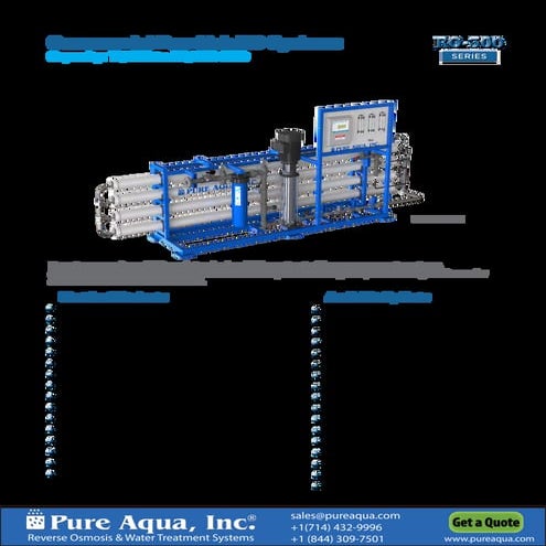 Industrial Brackish Water Reverse Osmosis BWRO Systems Diagram | PDF