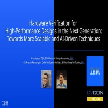 DVCON24-IBM ai/ml driven hardware verification | PPTX