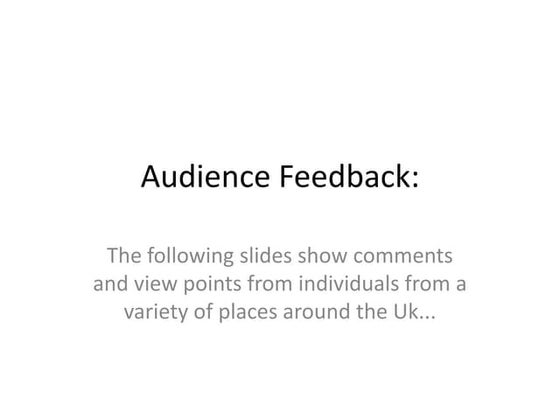 Pie charts for audience feedback | PPTX