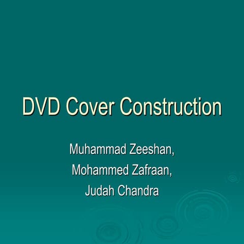 Media dvd cover analysis | PPTX