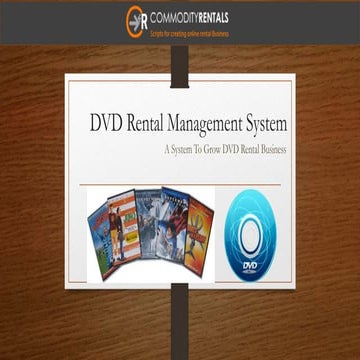 DVD Rental Management System | PPTX