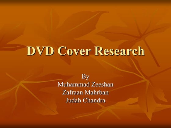 Media dvd cover analysis | PPTX | Desktop Publishing | Computer ...