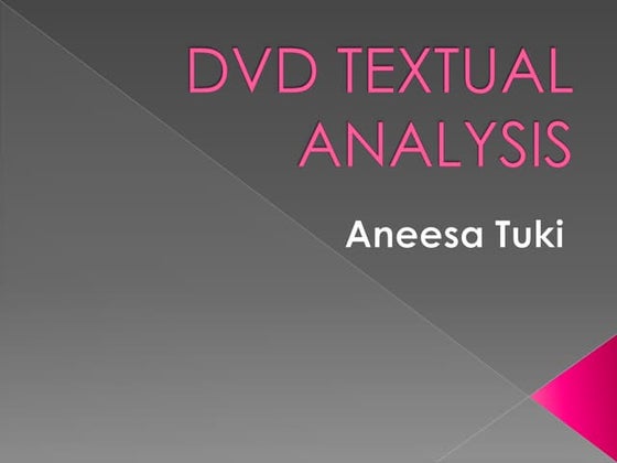 Media dvd cover analysis | PPTX | Desktop Publishing | Computer Software and Applications