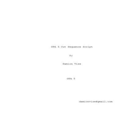 Dv gta 5 cut sequence | PDF