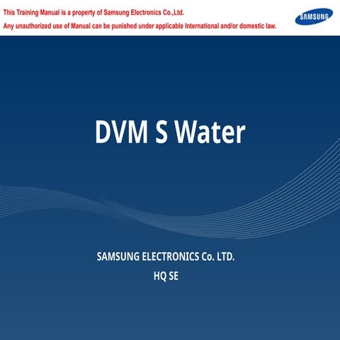 One of DVM outdoor unit which uses water as heat source. | PPT
