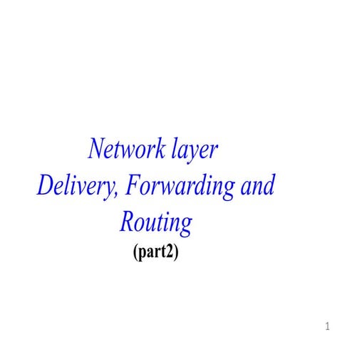 DISTANCE VECTOR ROUTING AND LINK STATE ROUTING | PPT