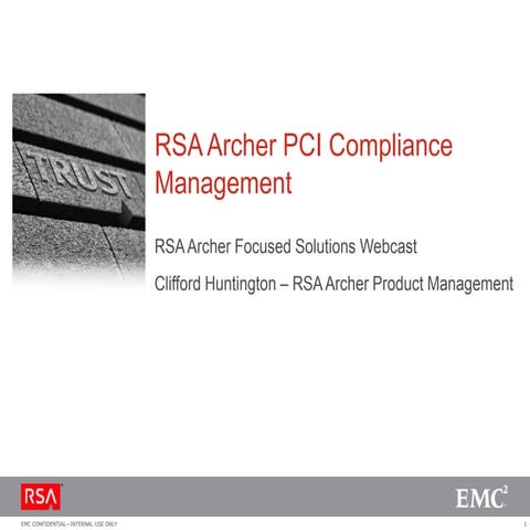 A systematic approach to pci compliance using rsa archer | PDF