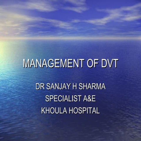 Dvt | PPT