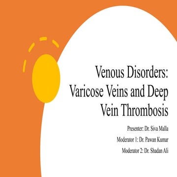 Varicose Veins and Deep Vein Thrombosis | PPTX