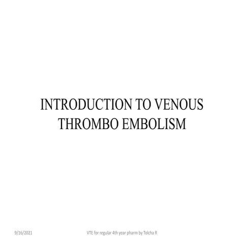 Dvt for 4th year | PPTX