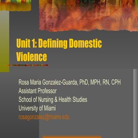 Dv training unit 1 10.18.11