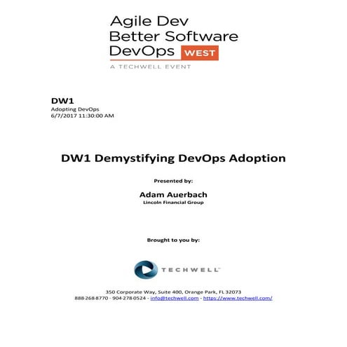 Demystifying DevOps Adoption | PDF