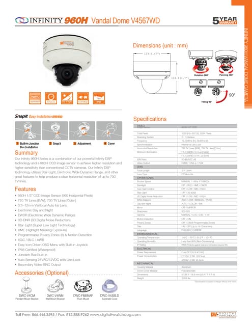 Samsung Techwin SCB-2000 Data Sheet | PDF