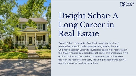 Dwight Schar, Philanthropist and businessman