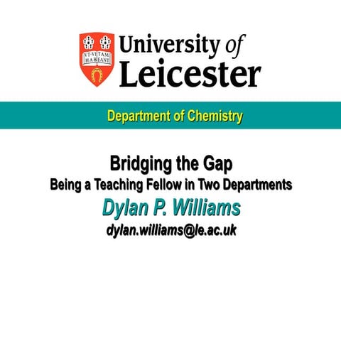 Dylan P Williams Bridging the Gap | PPTX
