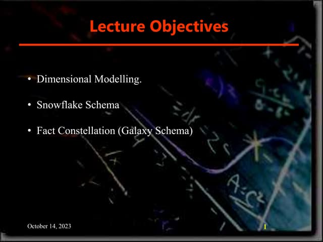 Multidimensional schema of data warehouse | PPTX