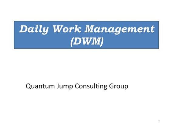 Daily work management for professional people | PPTX