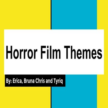 Horror film themes | PPTX