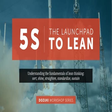 5S: The Launchpad to Lean | PDF