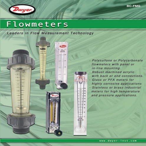 Dwyer Flow Meters | PDF | Chemistry | Science