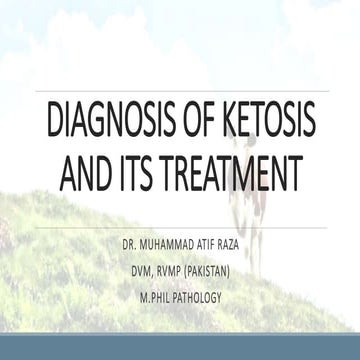 Diagnosis and Treatment of Ketosis | PPTX