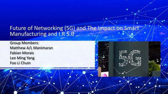 Industry Digitalisation with 5G : Smart Manufacturing | PDF | Internet ...