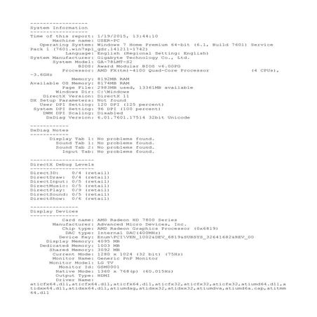 Dx diag | TXT | Video Software | Computer Software and Applications