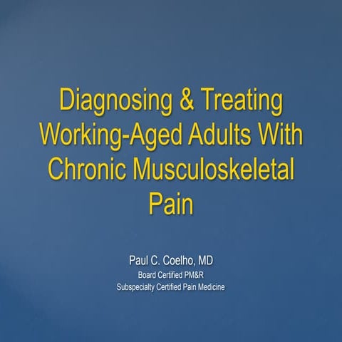 Chronic Overlapping Pain Conditions | PDF