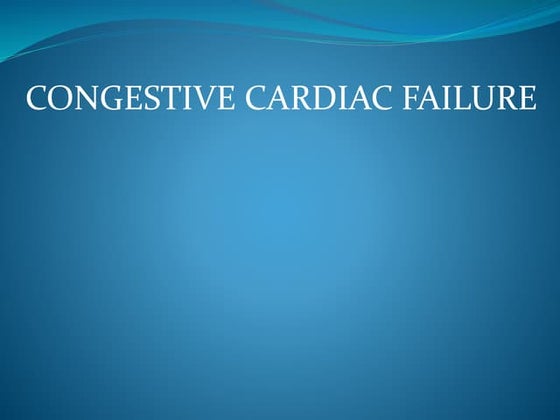 Congestive heart failure | PPT