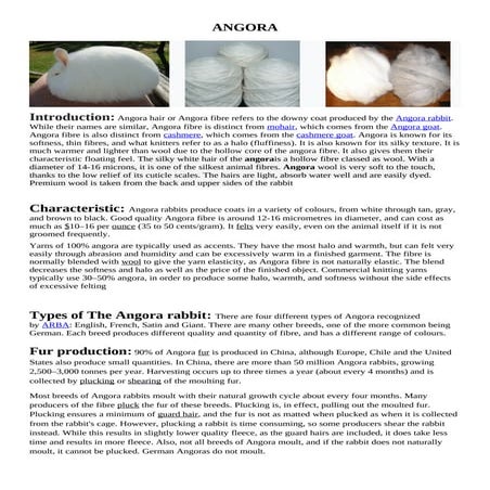 Angora | PDF