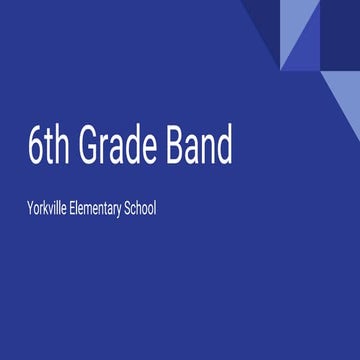 6th grade Band Information | PPTX | Music | Entertainment