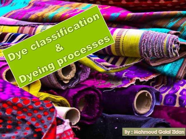 Classification of dyes | PPTX