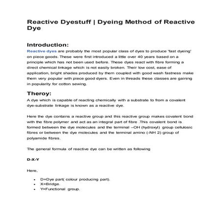 Dyeing methods | DOCX