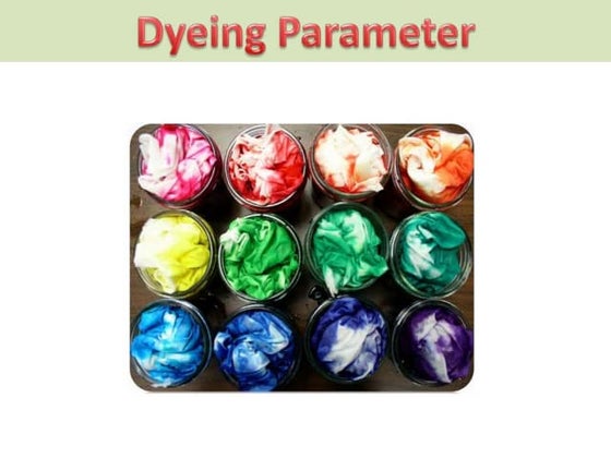 Pad Batch Dyeing Method.pptx | Bath and Shower | Personal Care