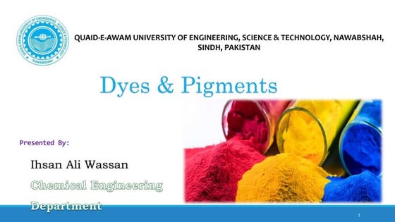 Classification of colorants | PPTX