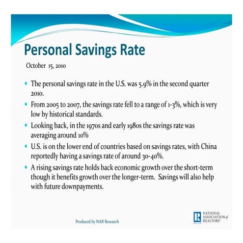 Personal Savings Rate | PDF