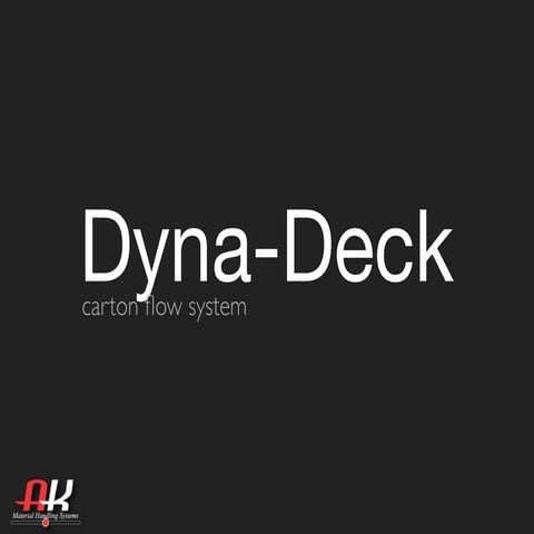 Dyna Deck Carton Flow Warehouse Rack System | PDF