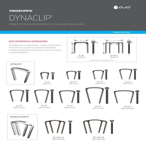 DYNACLIP® BONE FIXATION THAT EMPOWERS ACTIVE, ADAPTIVE HEALING - Enovis