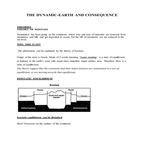 THE DYNAMIC-EARTH AND CONSEQUENCE | PDF