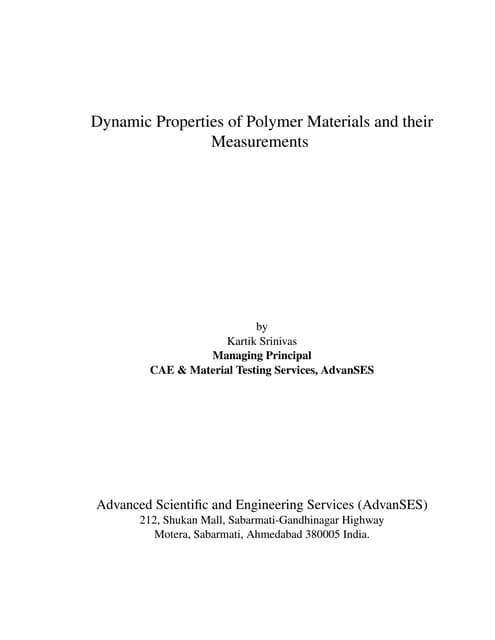 Polymer Rheology(Properties study of polymer) | PPTX