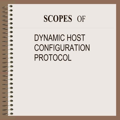 Lesson 6 Dynamic Host Configuration Protocol A 2354