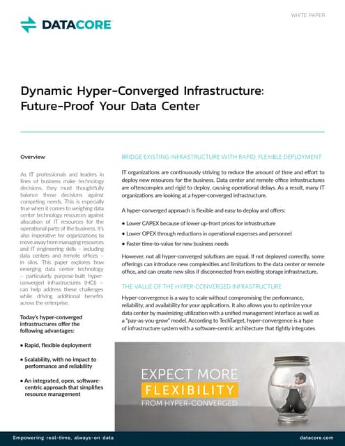 Hyper Converged Infrastructure Pdf Cloud Computing Internet