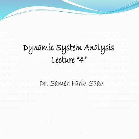 Dynamic systems-analysis-4 | PDF