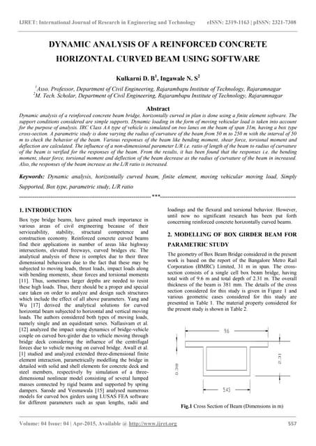 Analysis & design of T-Beam bridge | PPTX