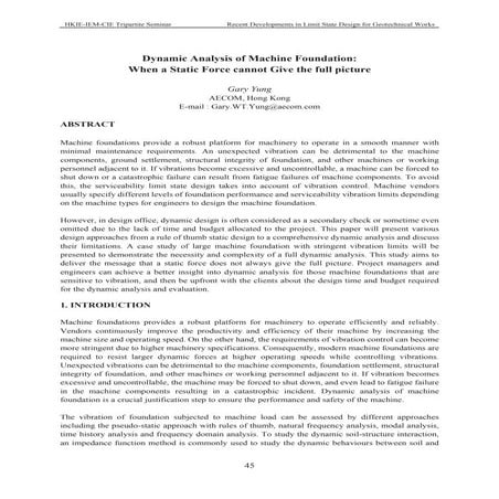 Machine foundations | PPTX