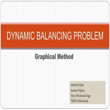 Dynamic balancing problem | PPT
