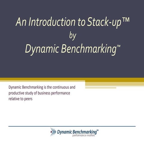 Dynamic Benchmarking For Franchises | PPTX