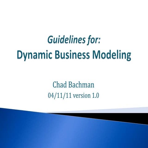 Dynamic Business Modeling | PPT