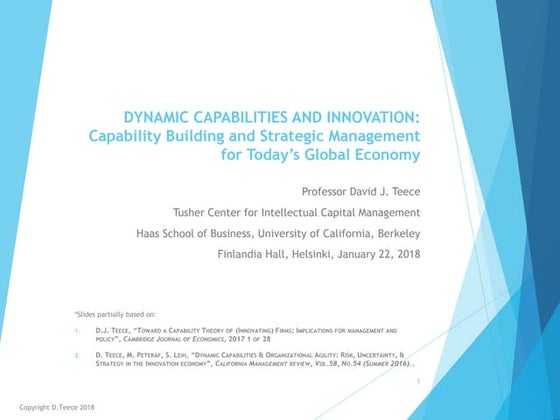 Dynamic Capabilities as (workable) Systems Theory | PPT